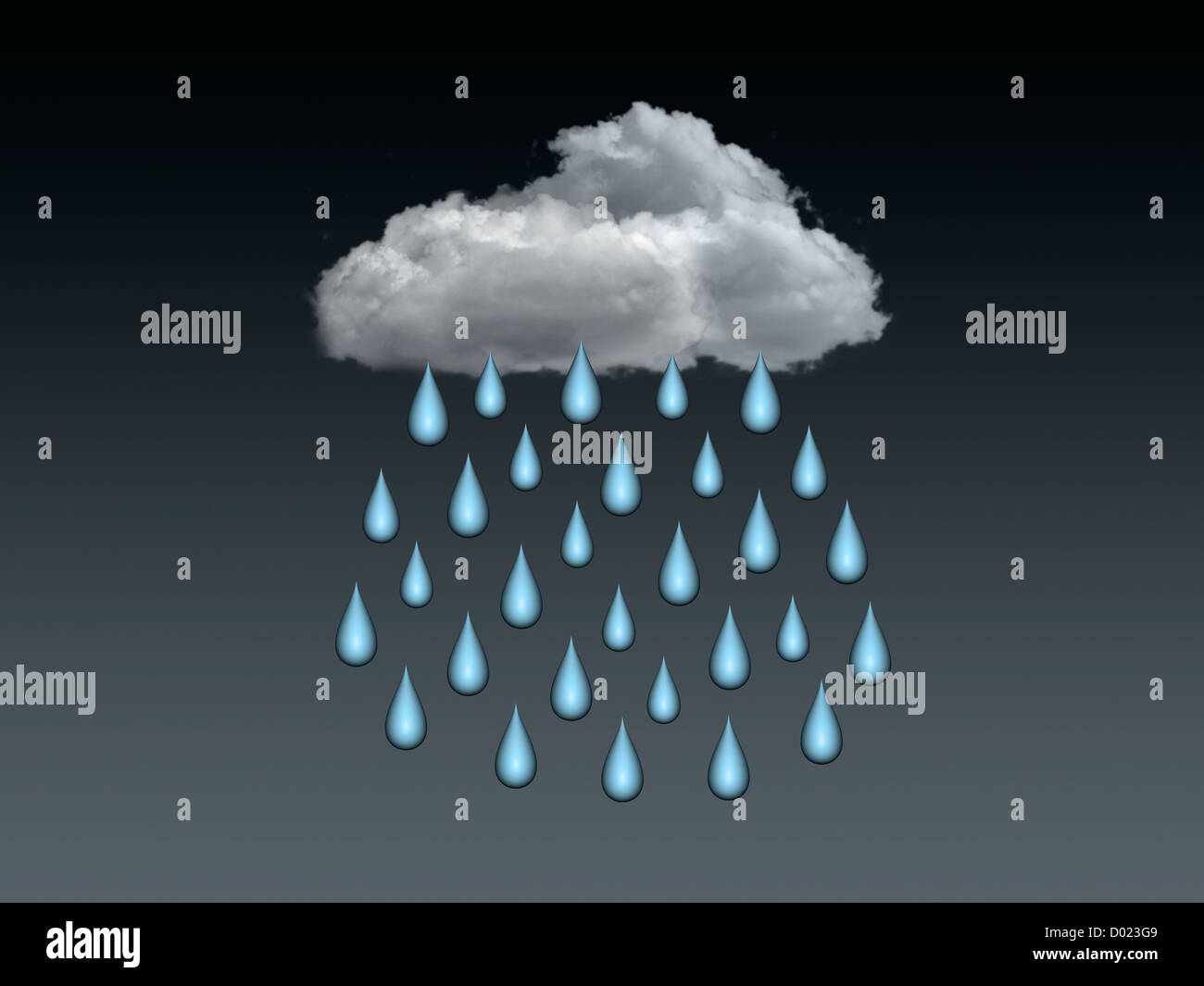 Rain cloud illustration hi-res stock photography and images - Alamy