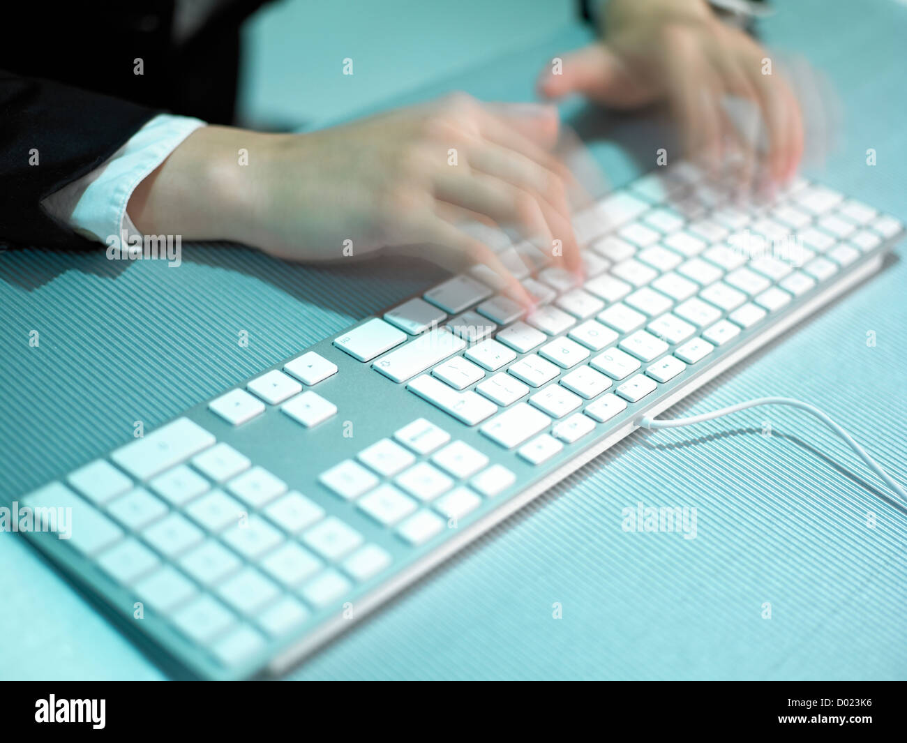Secretary Speed Business Speedy Typing In Office on Desk Stock Photo ...