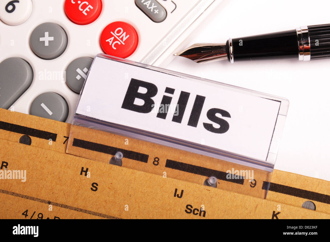 Debts Bill Bills Invoice Letter High Resolution Stock Photography and ...