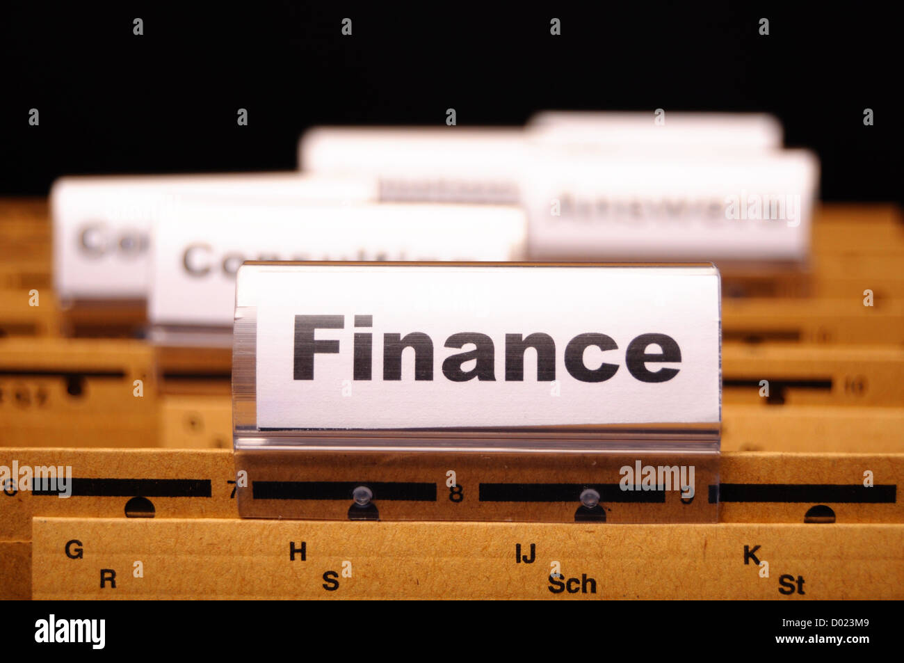 finance on business office folder showing financial success concept ...