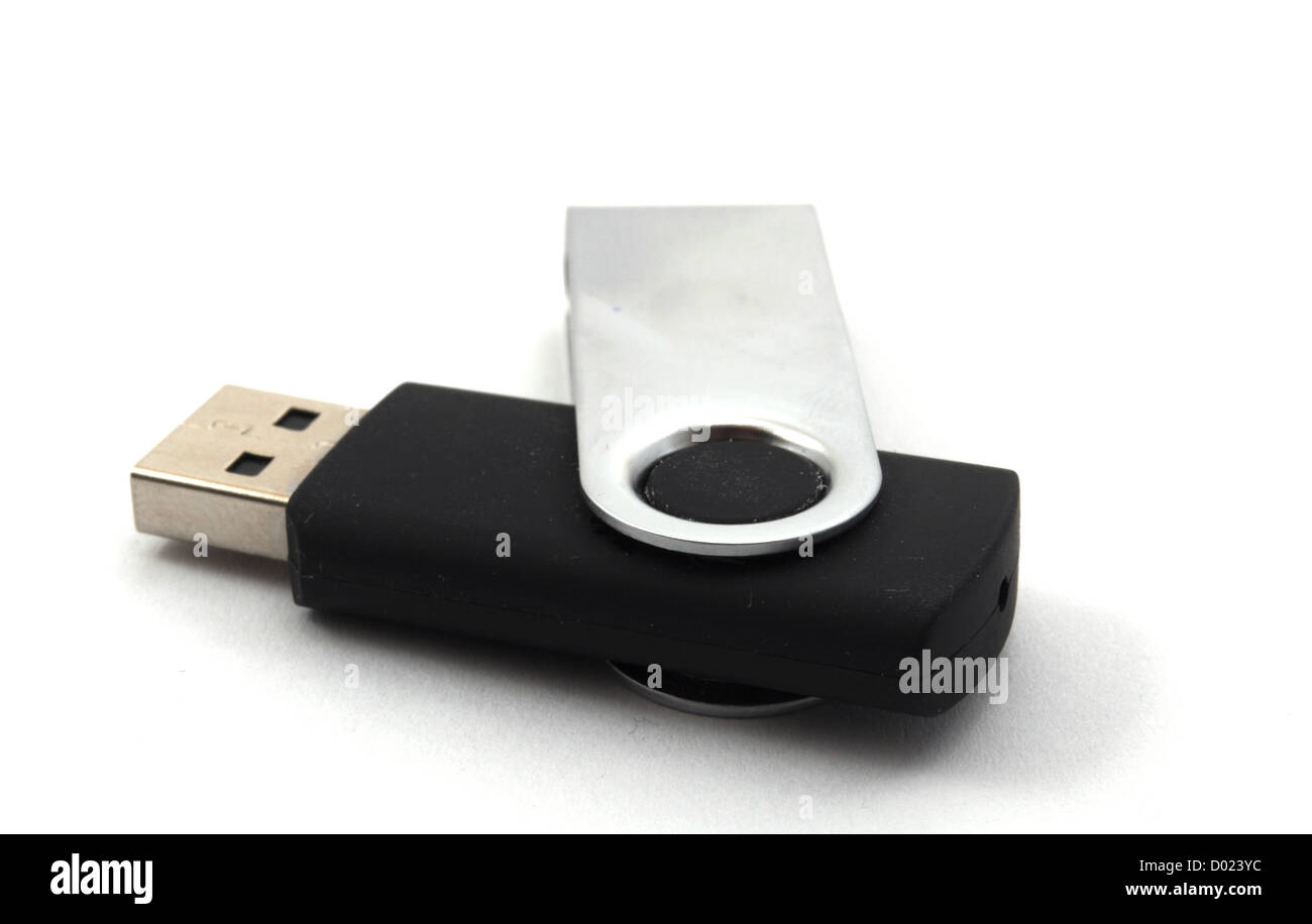 usb stick isolated on a white background Stock Photo - Alamy