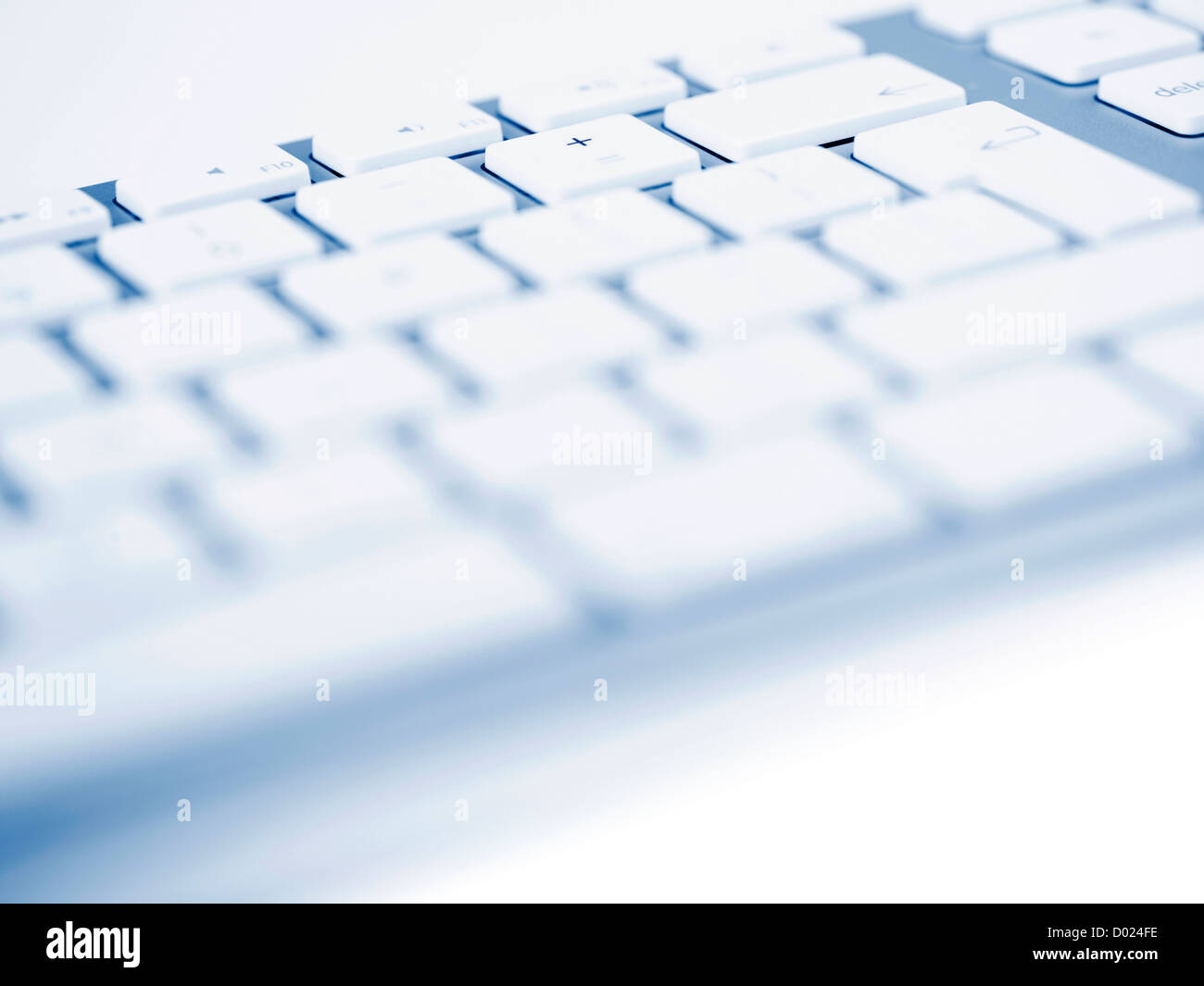 Computer Keyboard And Plus Key In Focus Stock Photo - Alamy