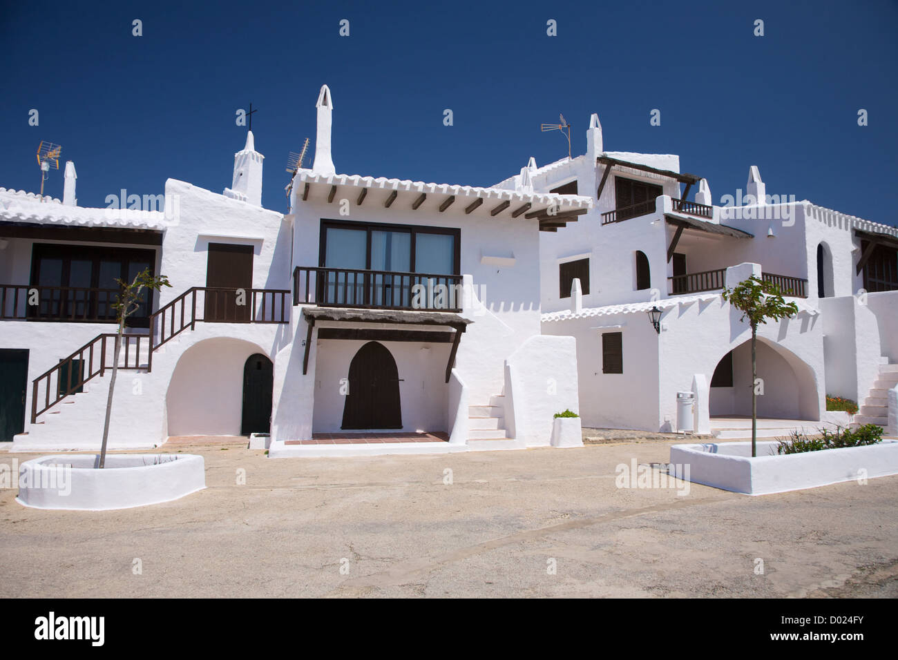 village of Binibeca at Menorca island in Spain Stock Photo - Alamy