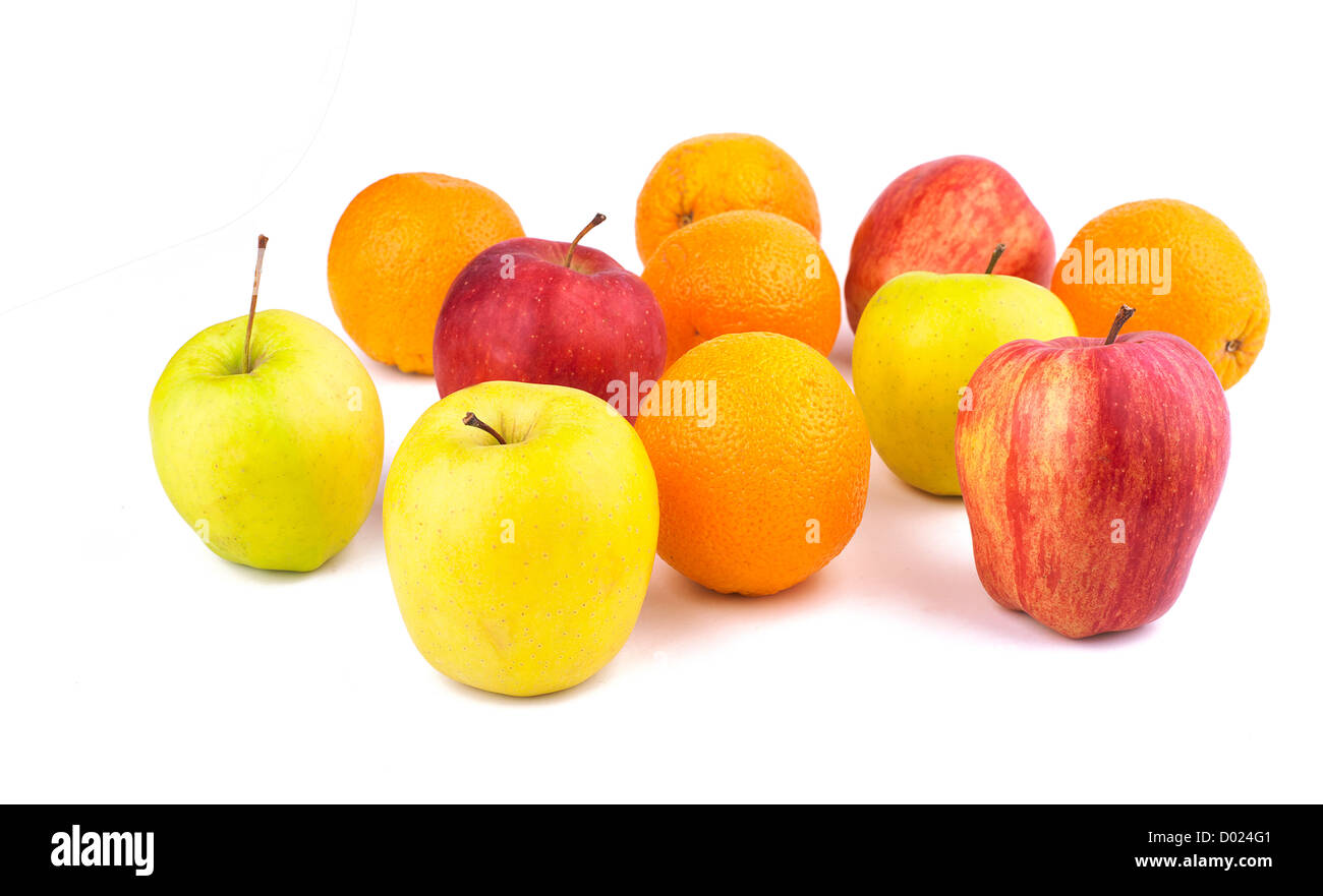 Apples and Oranges in Group Stock Photo - Alamy