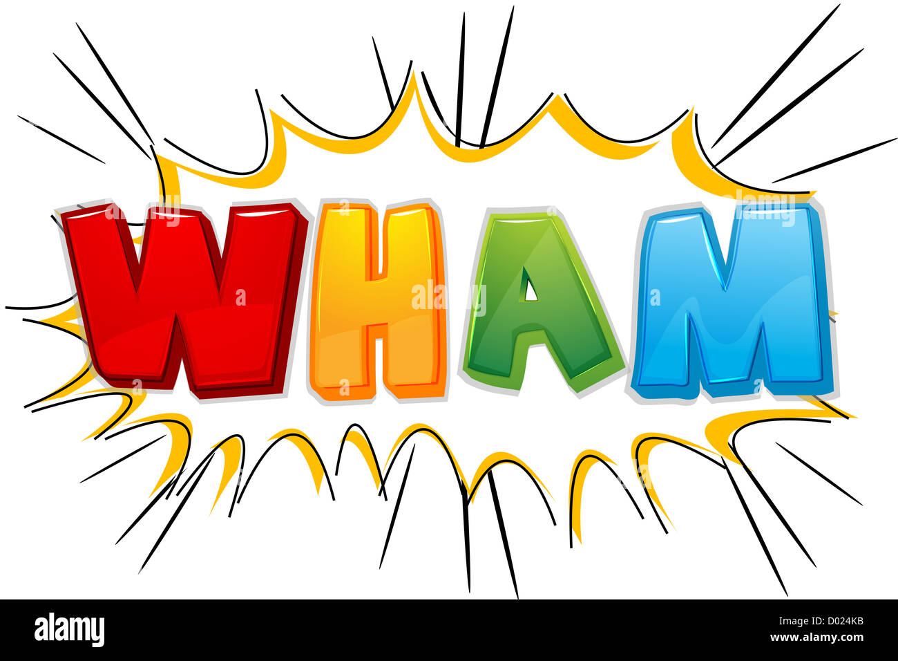 illustration of wham on white background Stock Photo - Alamy