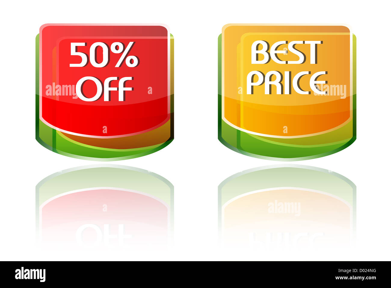 illustration of best price tag on white background Stock Photo - Alamy