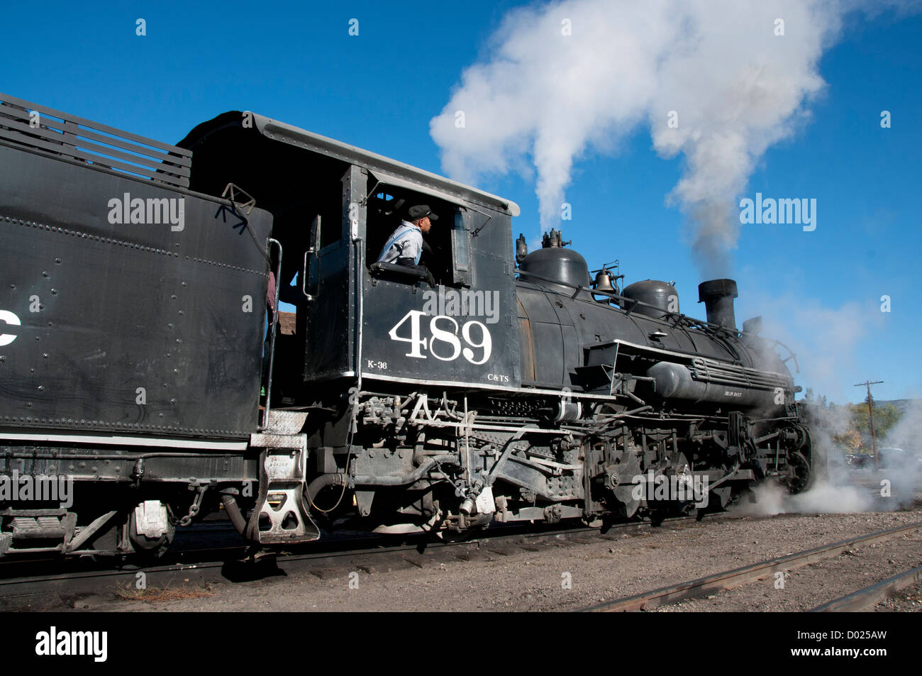 Old fashioned train conductor hi-res stock photography and images - Alamy