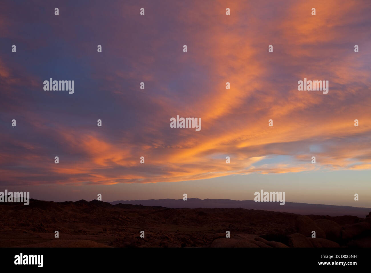sunset in prairie Stock Photo - Alamy