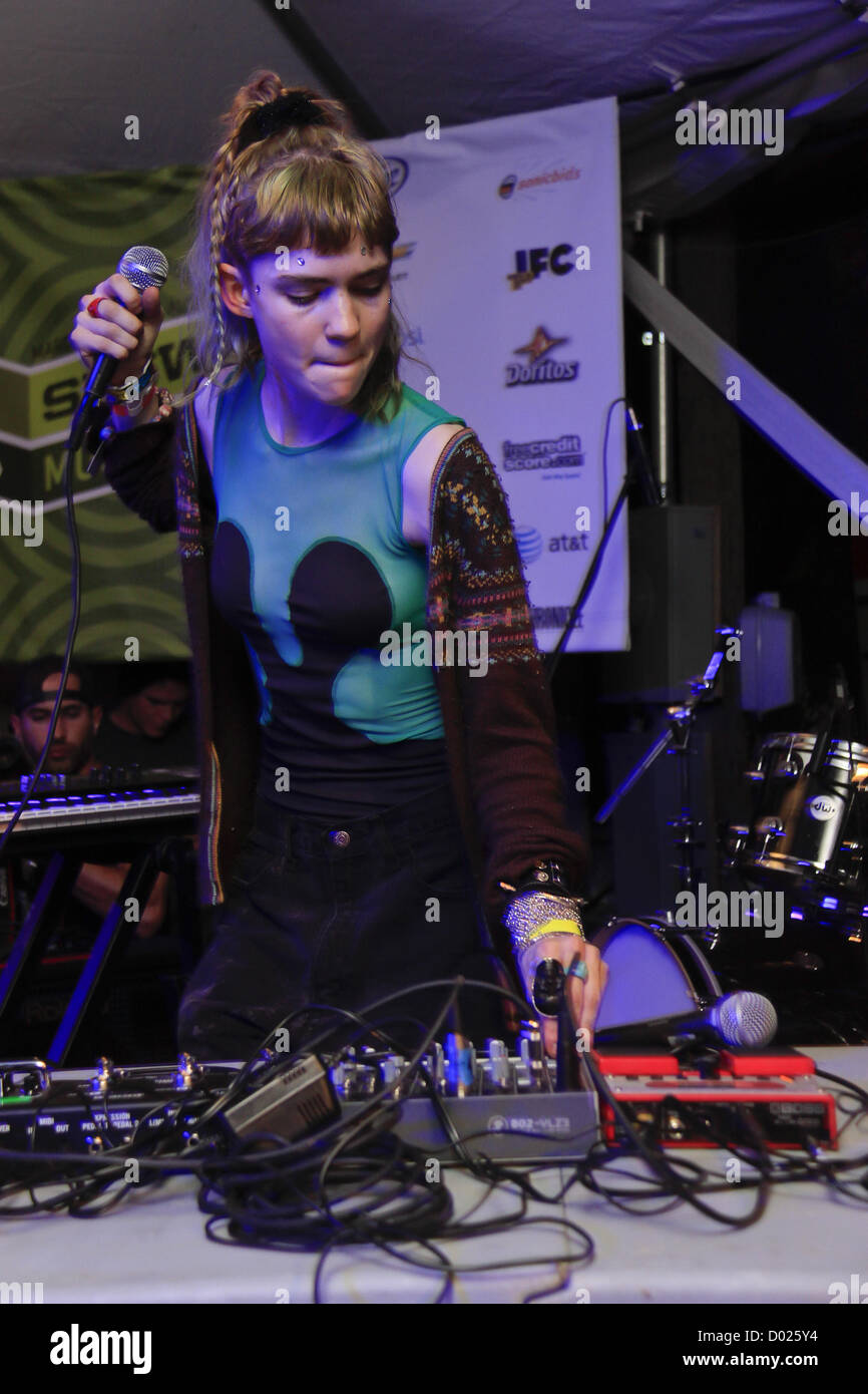 March 16, 2012 - New York, NY, U.S. - Grimes performing on March 16 ...