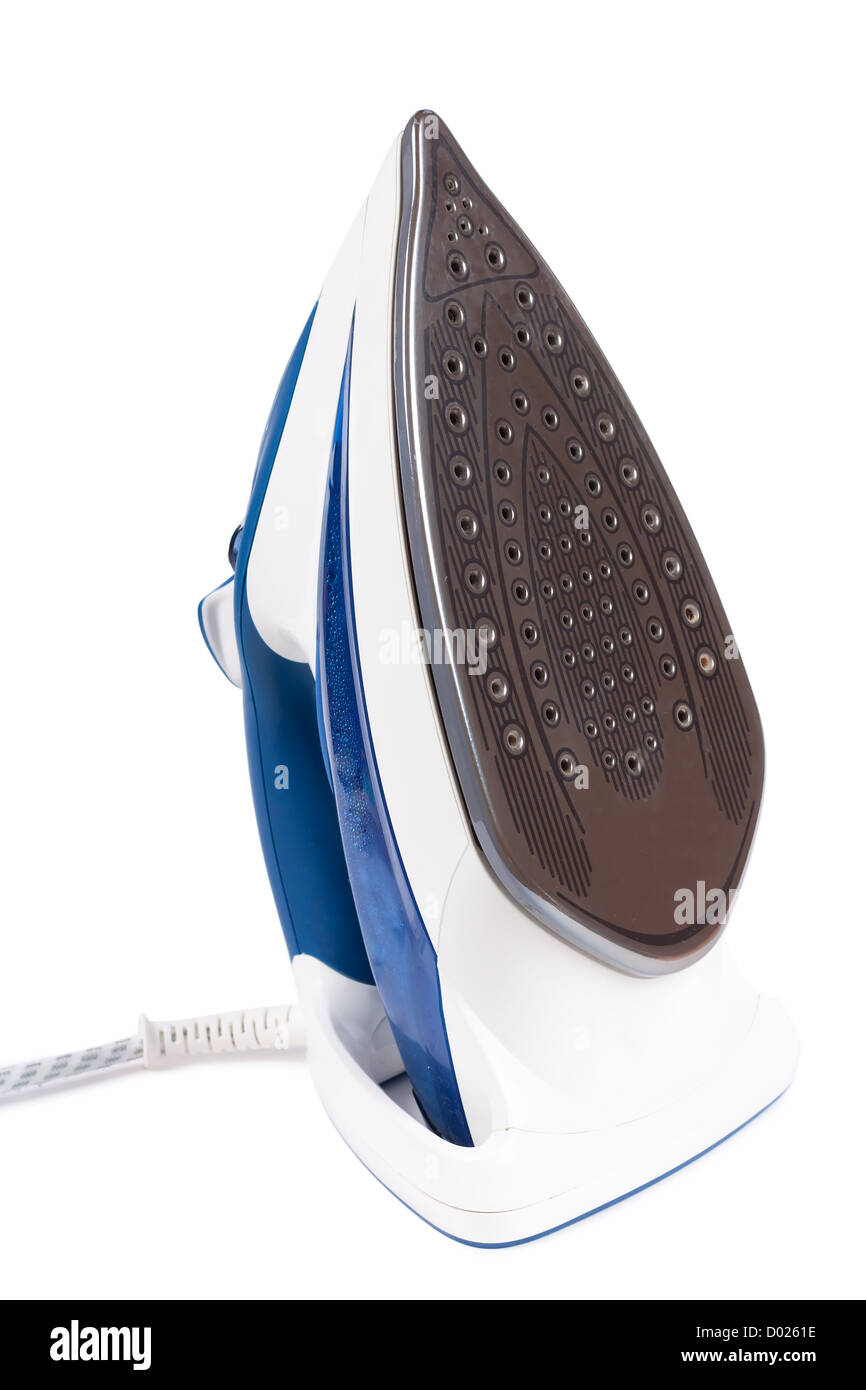 An iron isoltaed on the white Stock Photo - Alamy