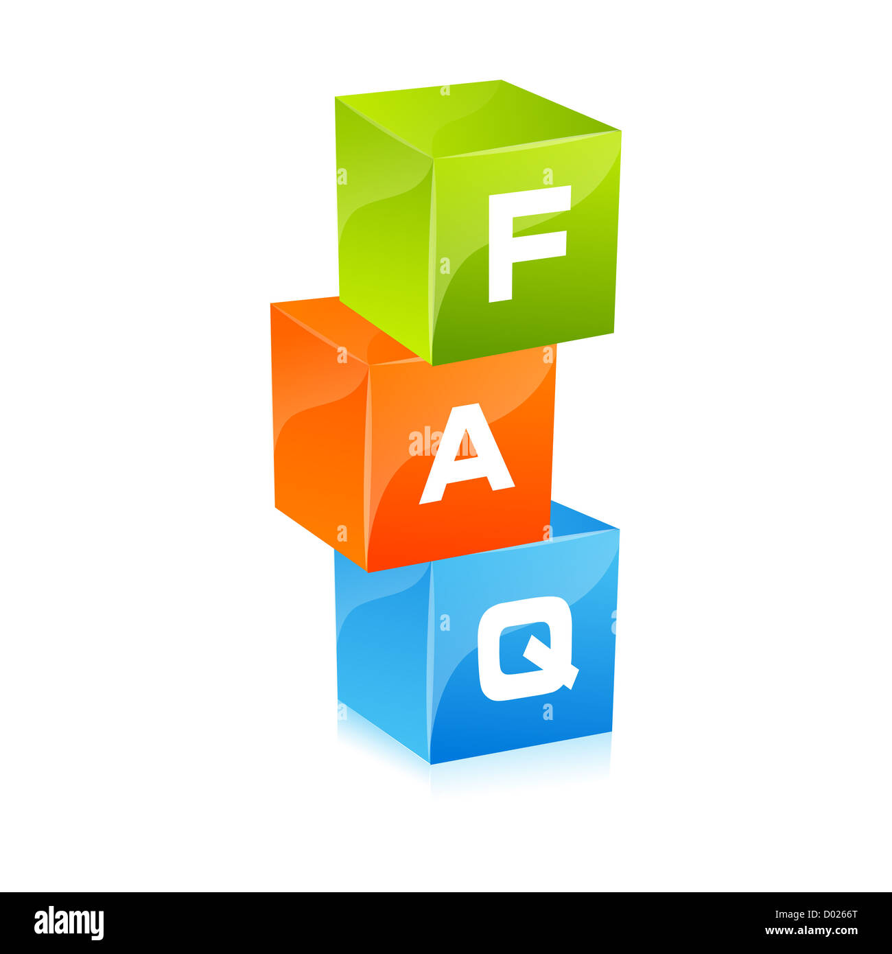 illustration of faq on isolated background Stock Photo - Alamy