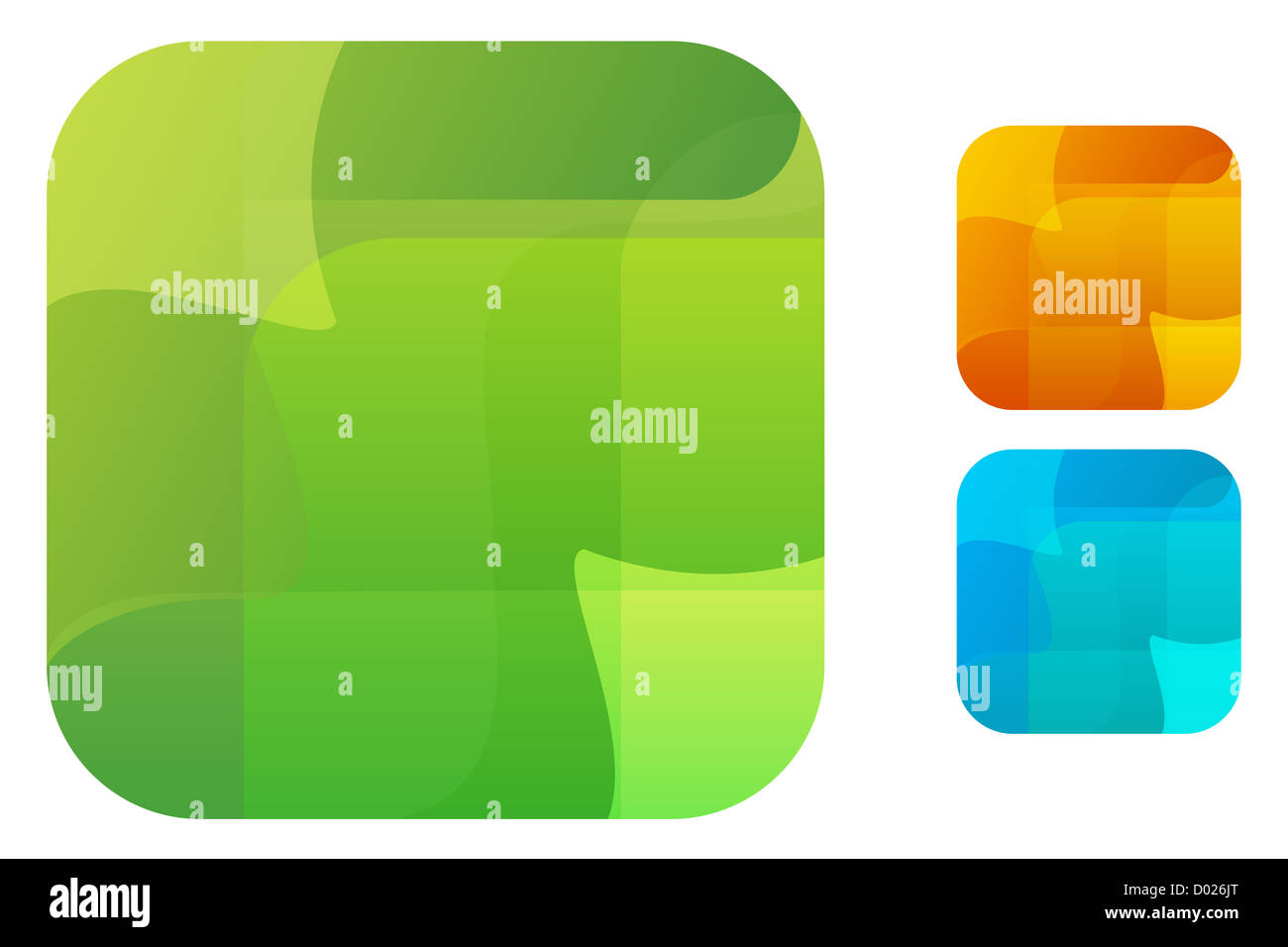 illustration of abstract buttons on white background Stock Photo - Alamy