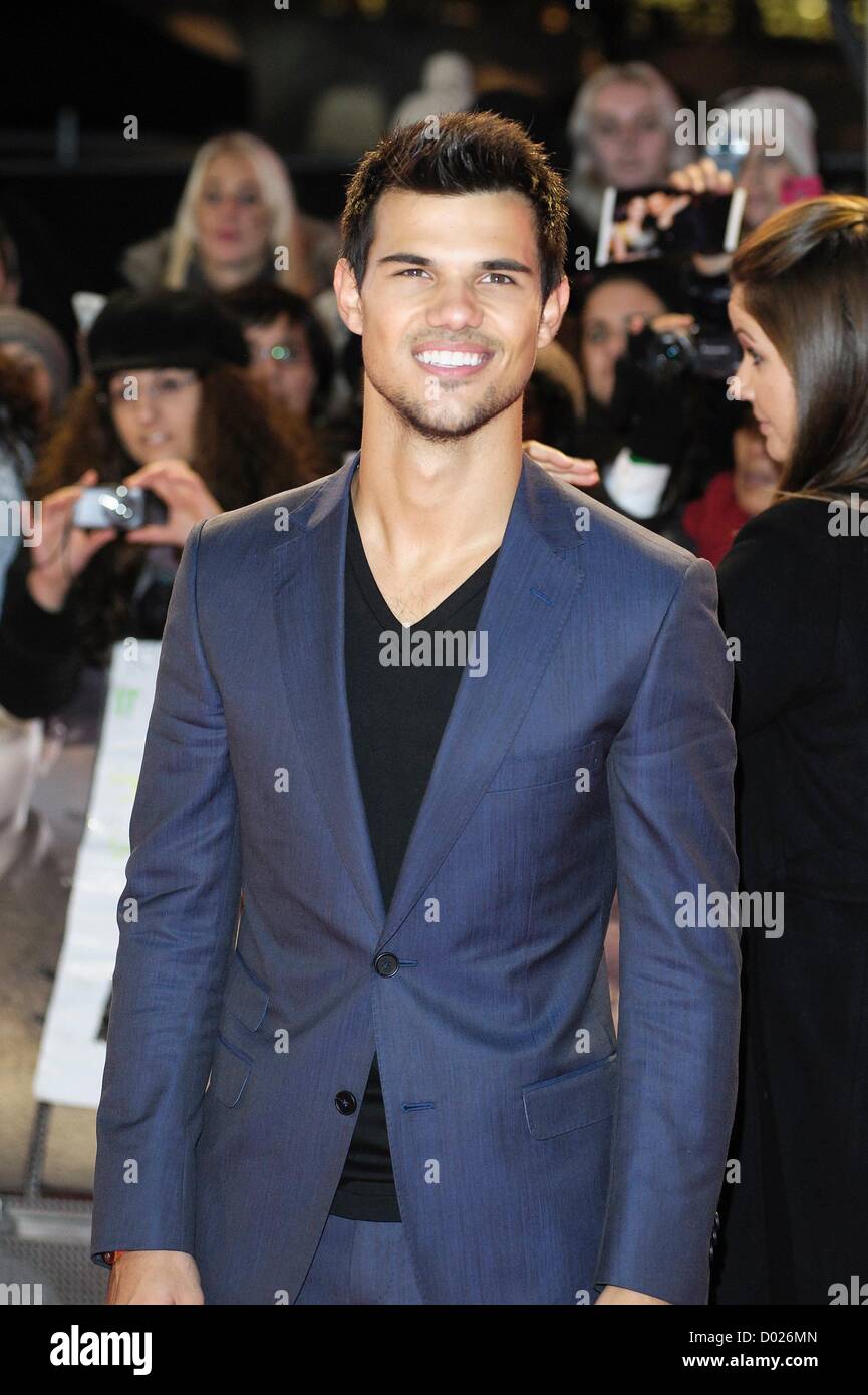 Lead Actor Taylor Lautner attends the UK Premiere of The Twilight Saga ...