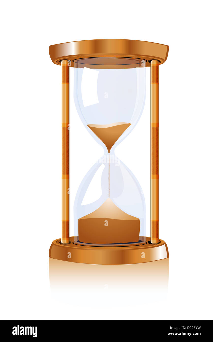 illustration of hour watch on white background Stock Photo - Alamy