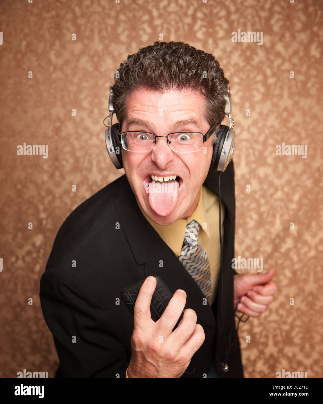 Man sticks out tongue hi-res stock photography and images - Alamy