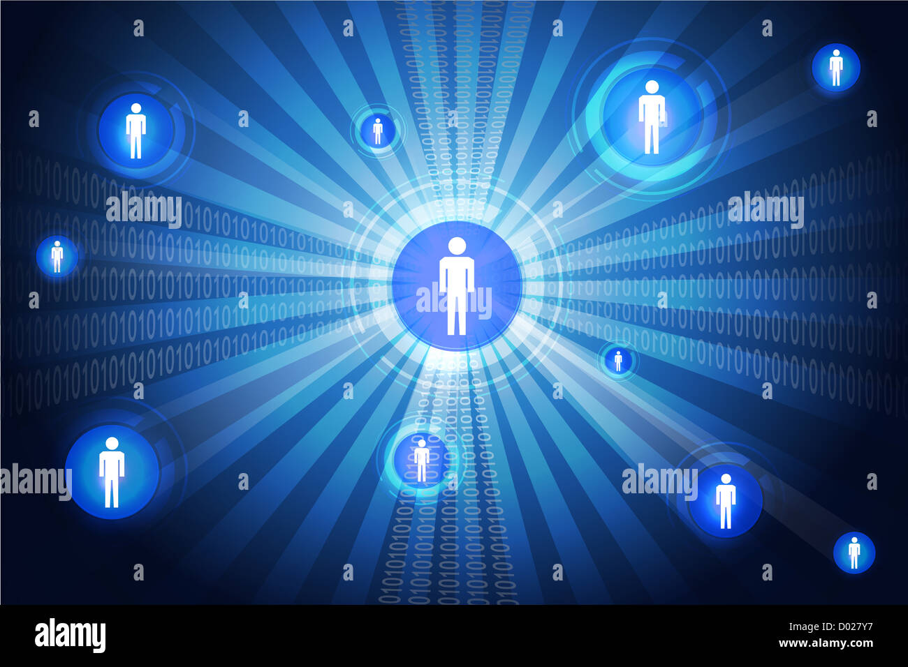 illustration of networking on abstract background Stock Photo - Alamy