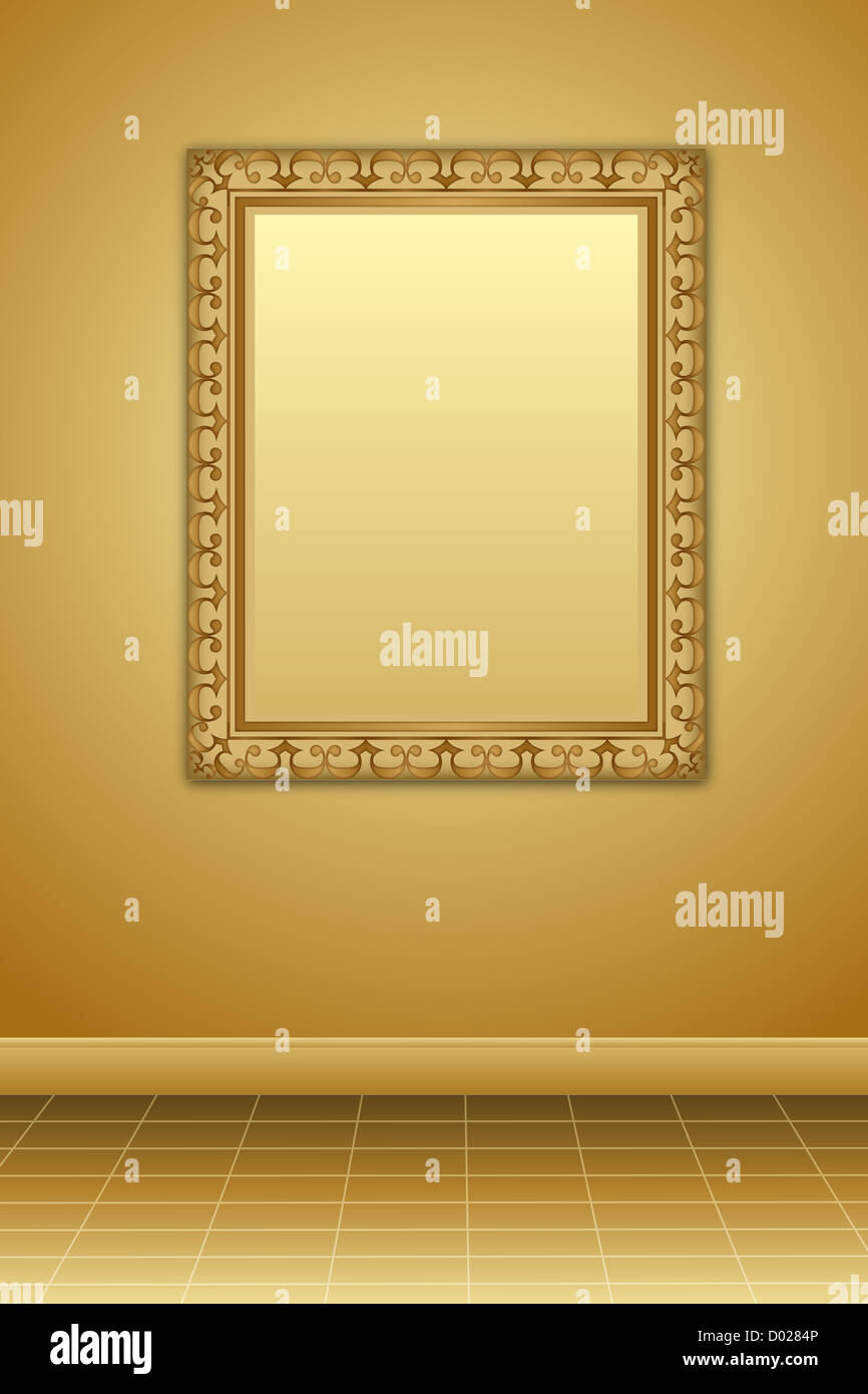 illustration of photo frame on abstract background Stock Photo - Alamy