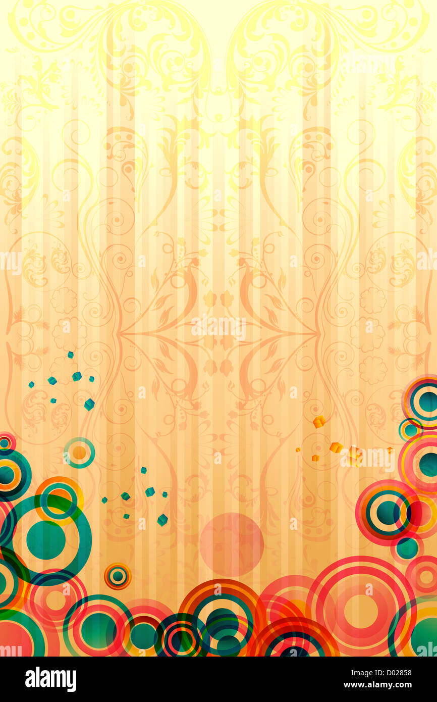 illustration of abstract colorful card Stock Photo - Alamy