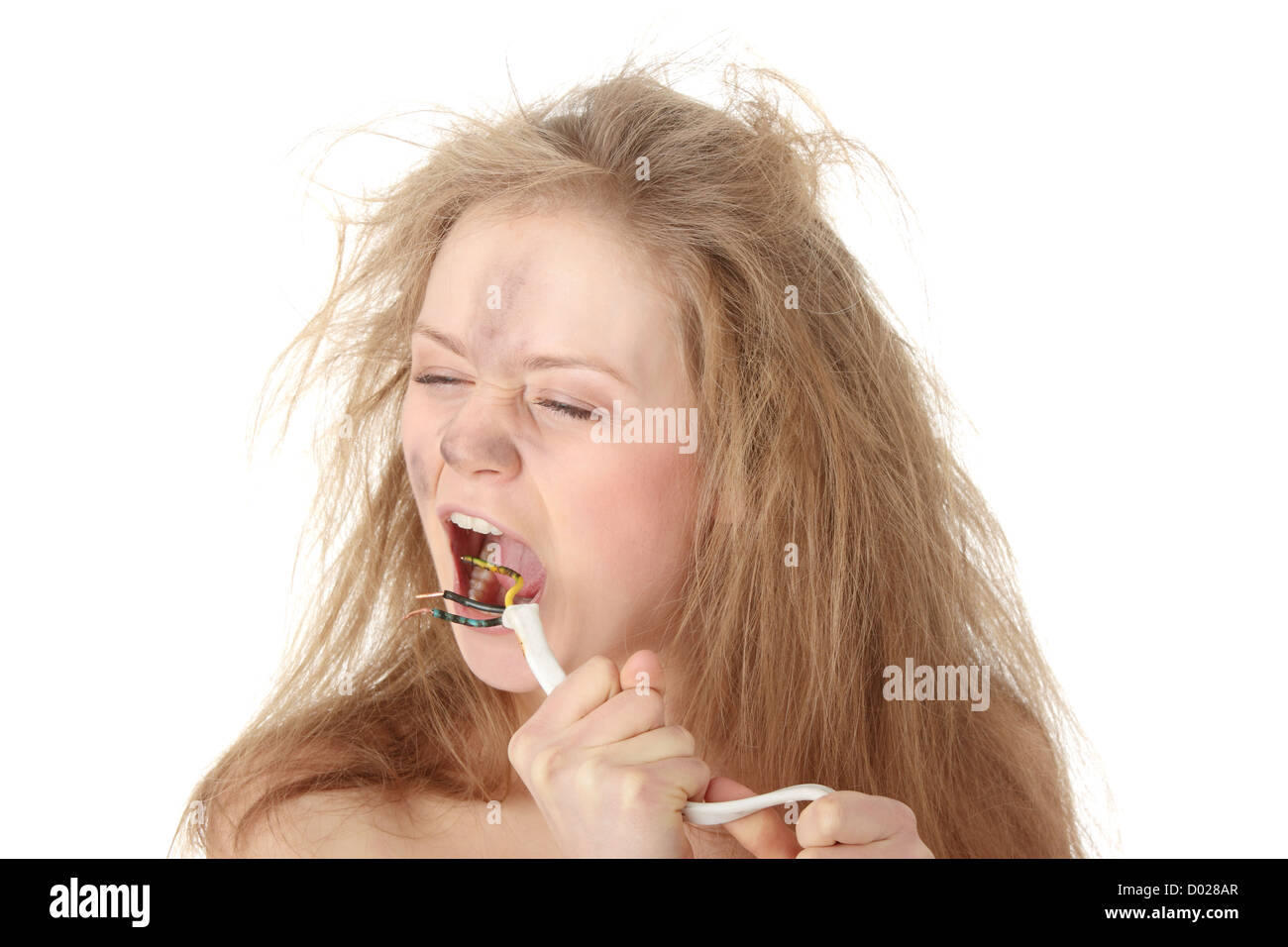Electric shock hair hi-res stock photography and images - Alamy