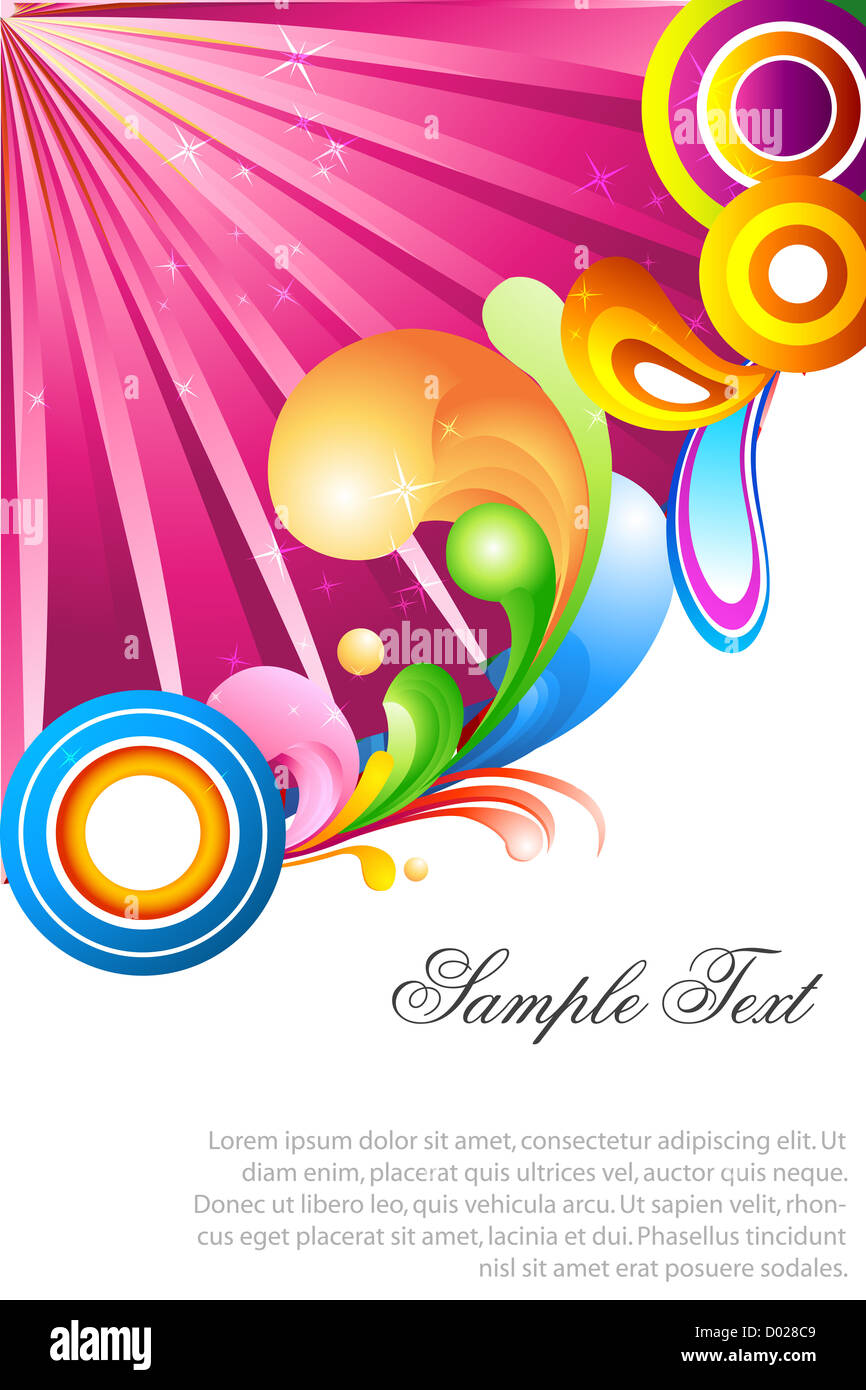 illustration of abstract colorful vector background Stock Photo - Alamy