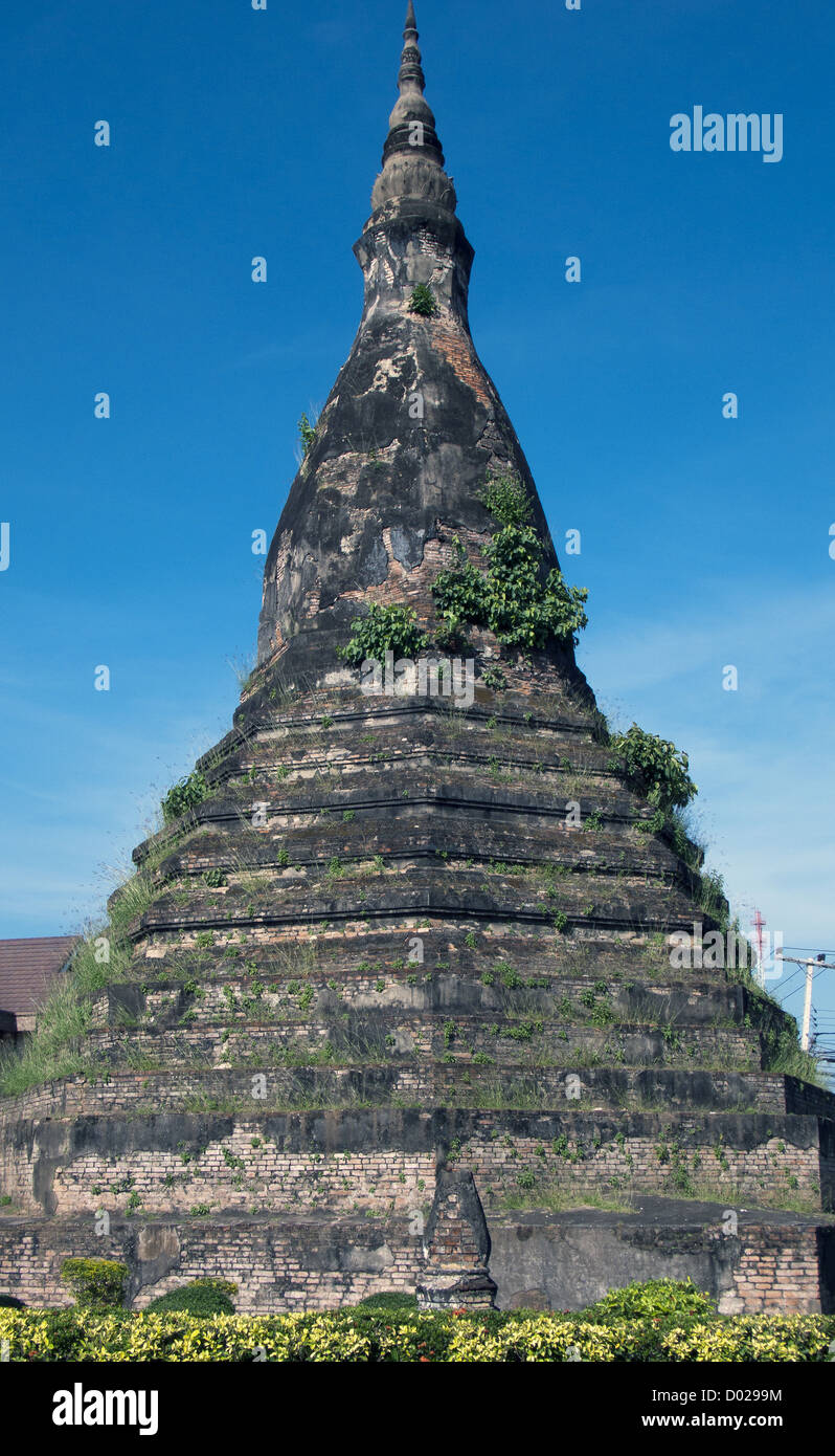 That Dam or Black Stupa well known landmark Vientiane Laos PDR Stock ...