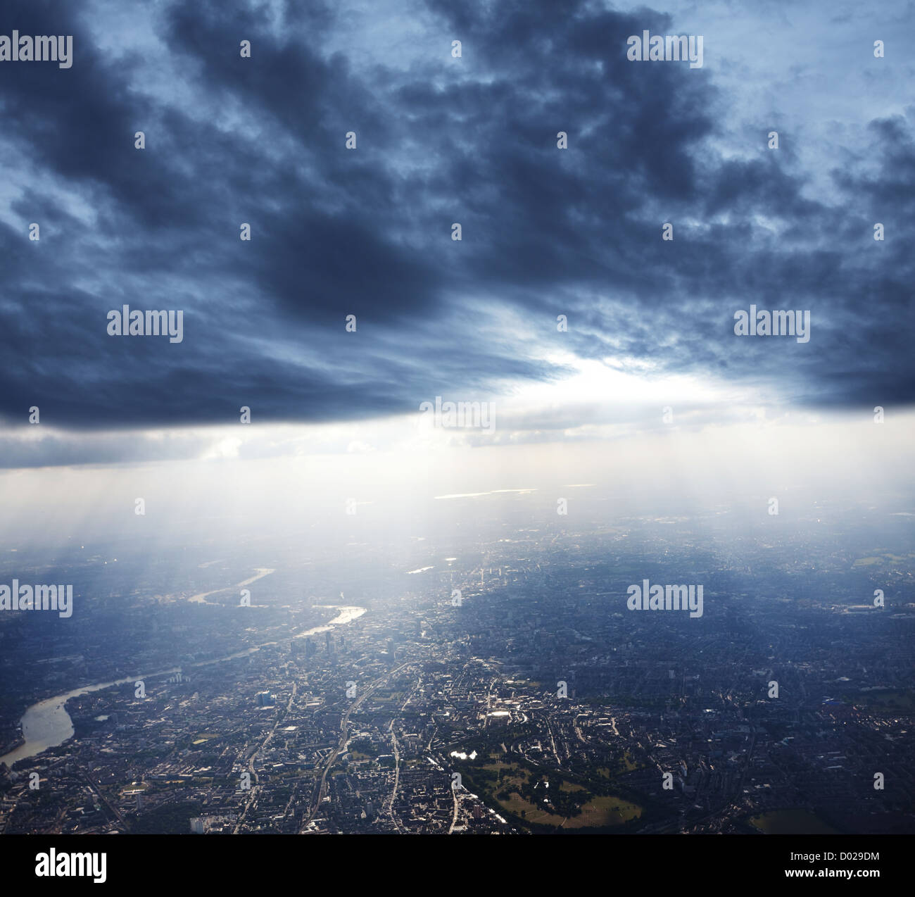 View of London from above Stock Photo - Alamy