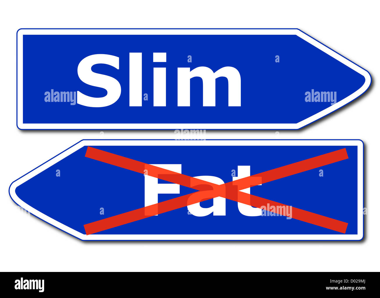 diet slim or fat concept with word isolated on white background Stock ...