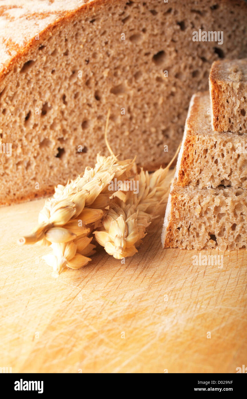 bread and grain or cereal showing food baker or bakery concept Stock ...