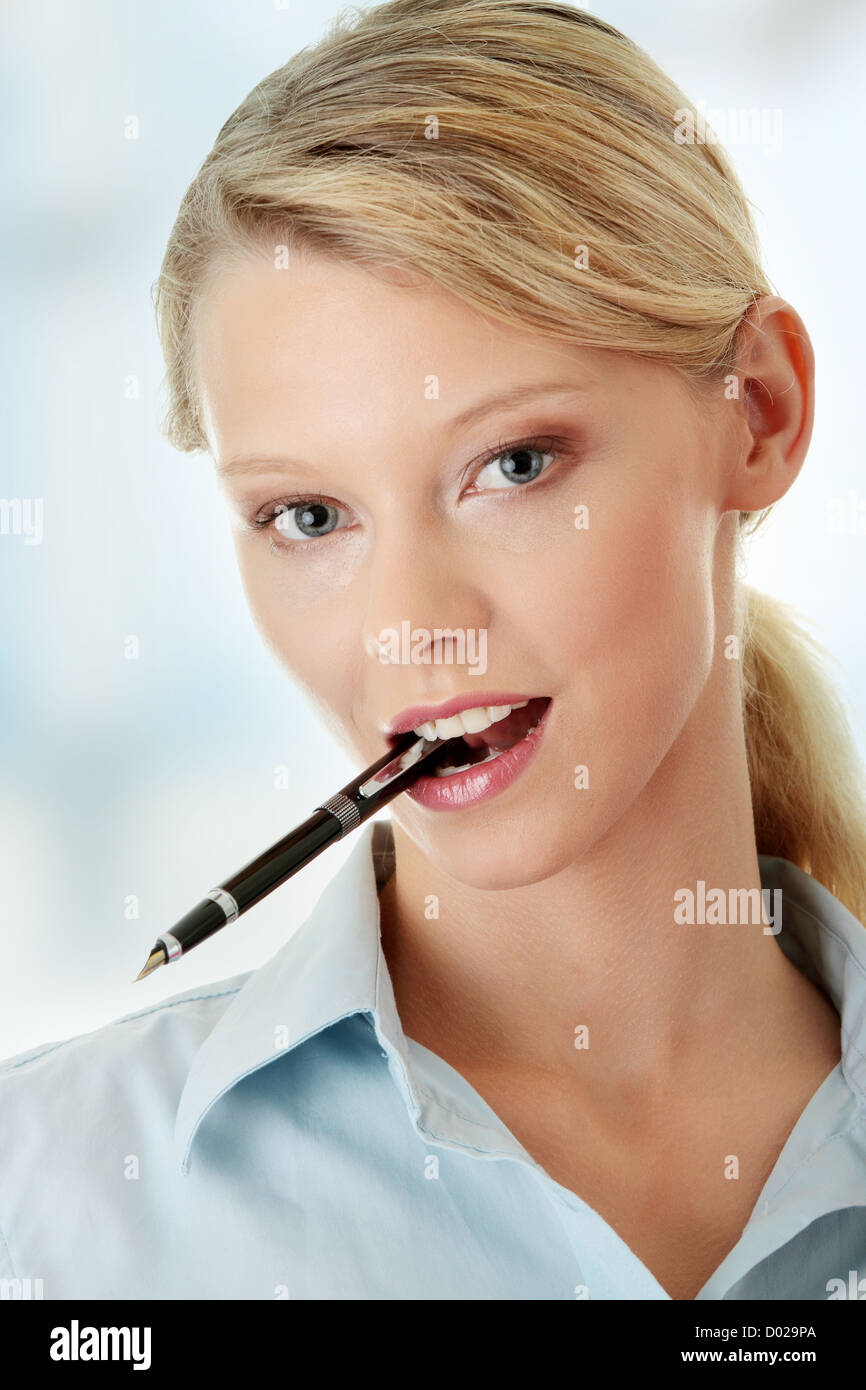 Young beautiful student girl Stock Photo - Alamy