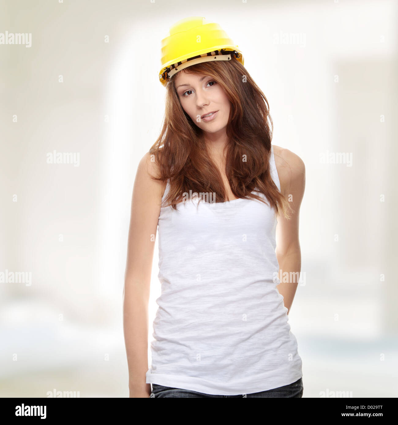 Engineer yellow helmet hi-res stock photography and images - Alamy