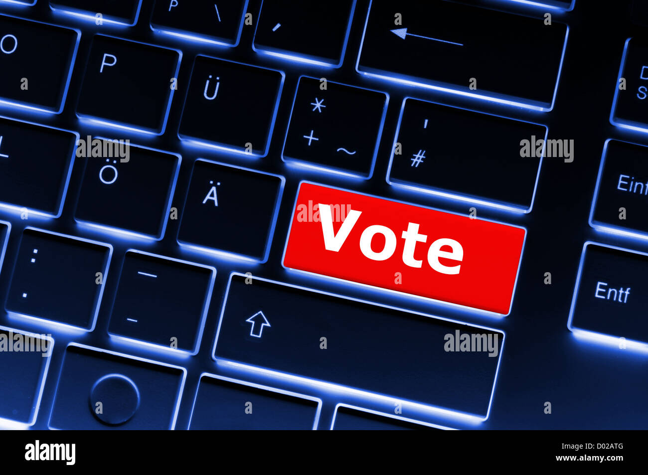 vote word on key or keyboard showing election concept Stock Photo - Alamy