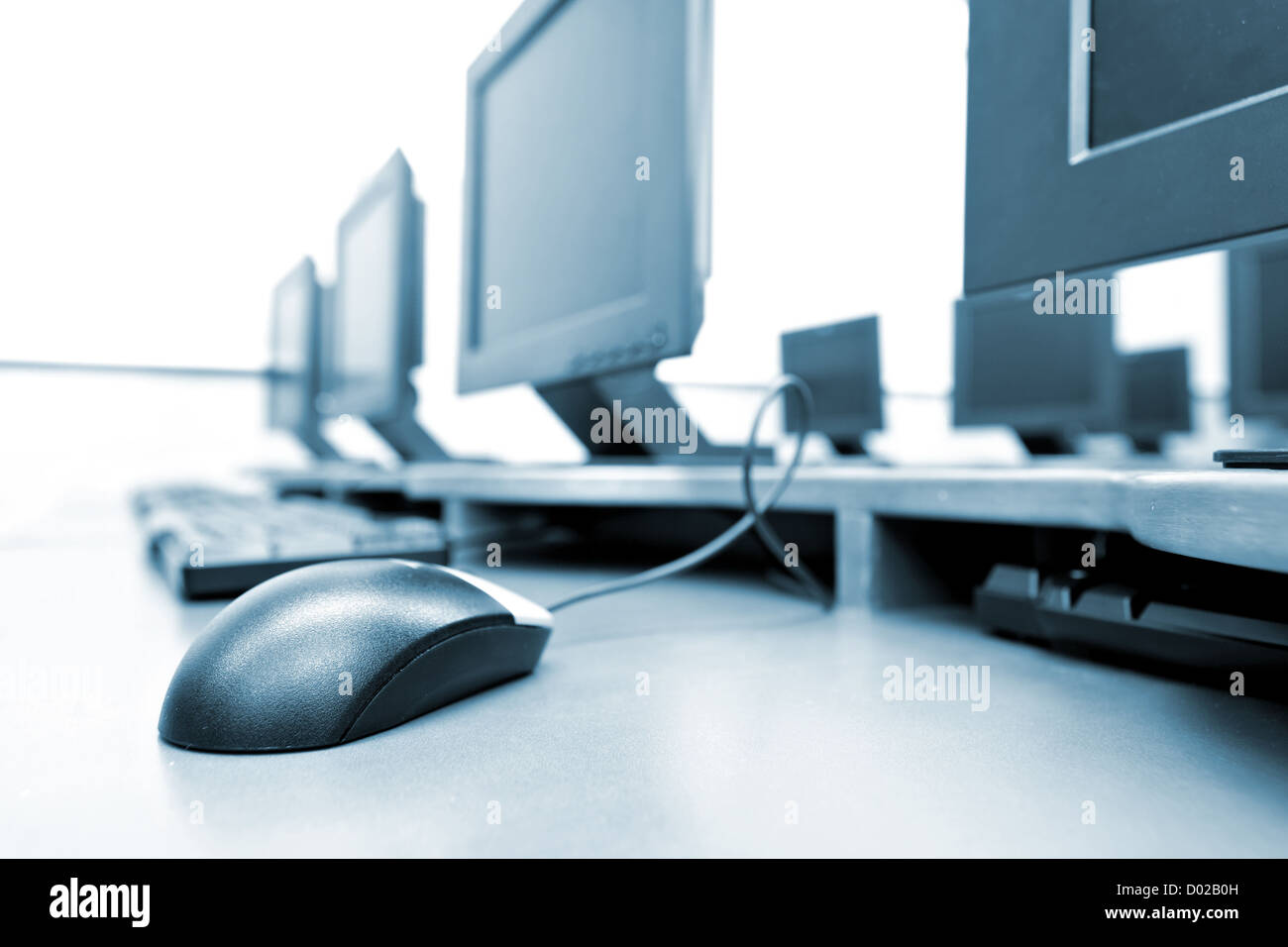 workplace room with computers Stock Photo - Alamy