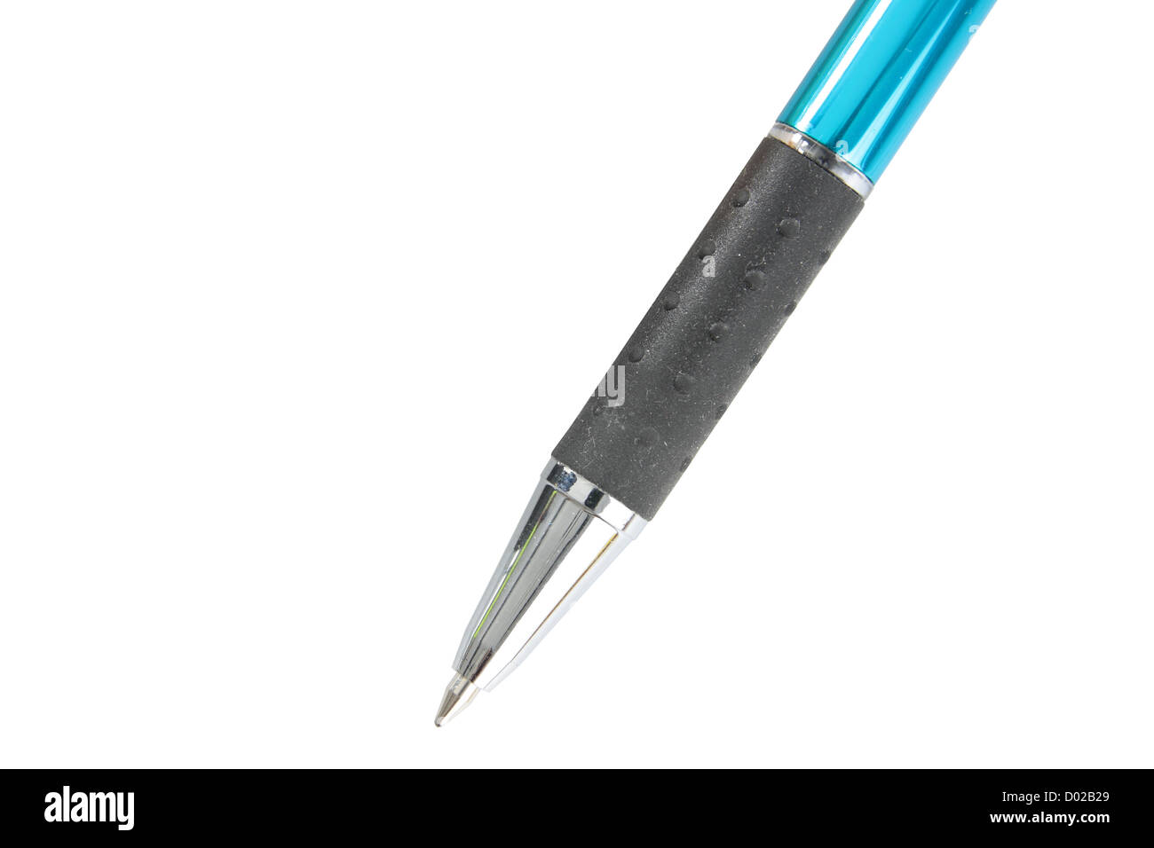 Metallic pen isolated on white background Stock Photo - Alamy