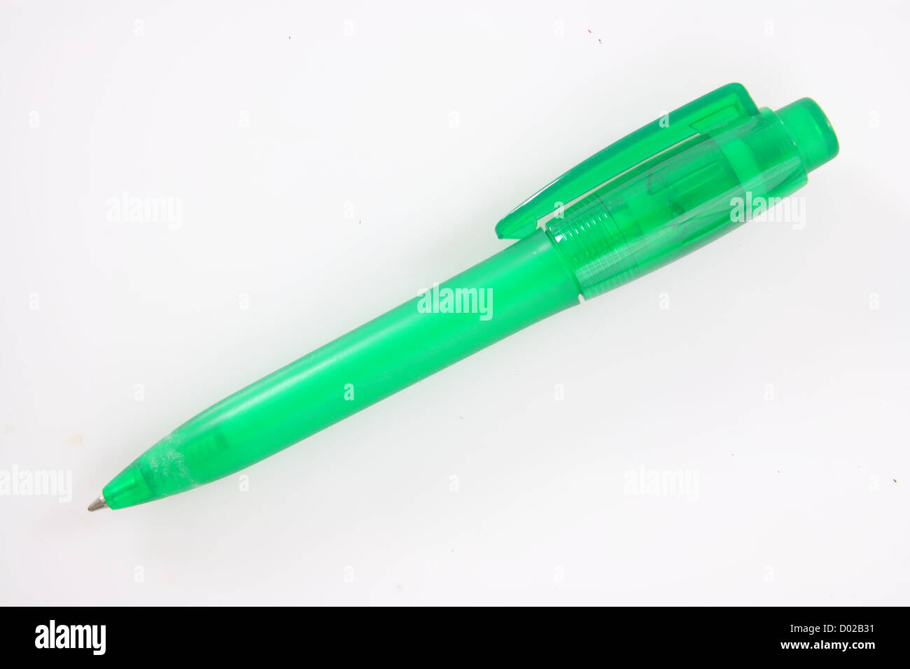 Plastic pen isolated on white background Stock Photo - Alamy