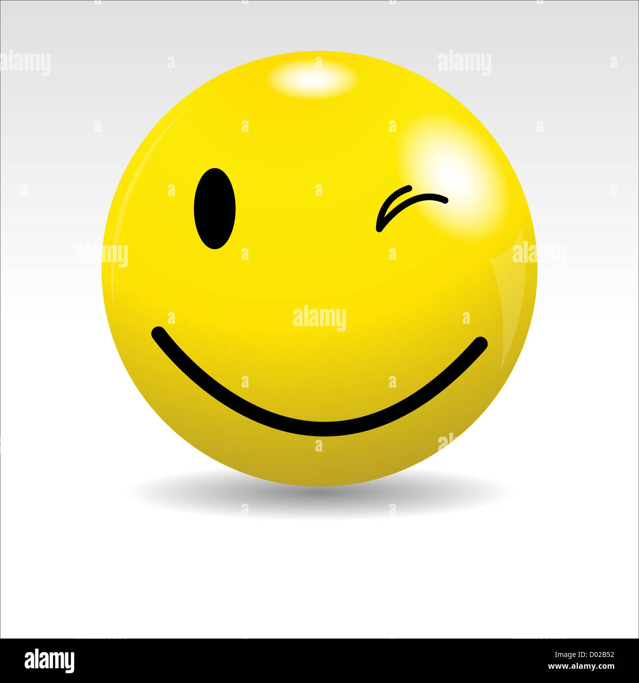 illustration of happy ball on white background Stock Photo - Alamy