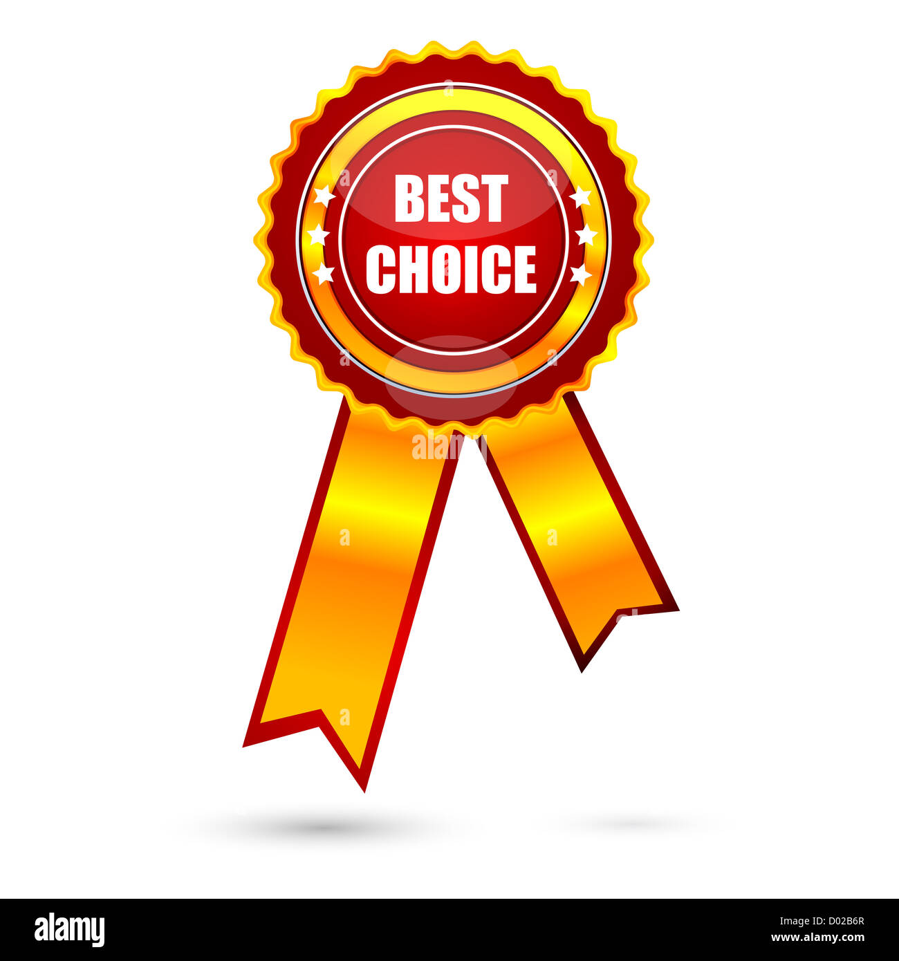 illustration of best choice award on white background Stock Photo - Alamy