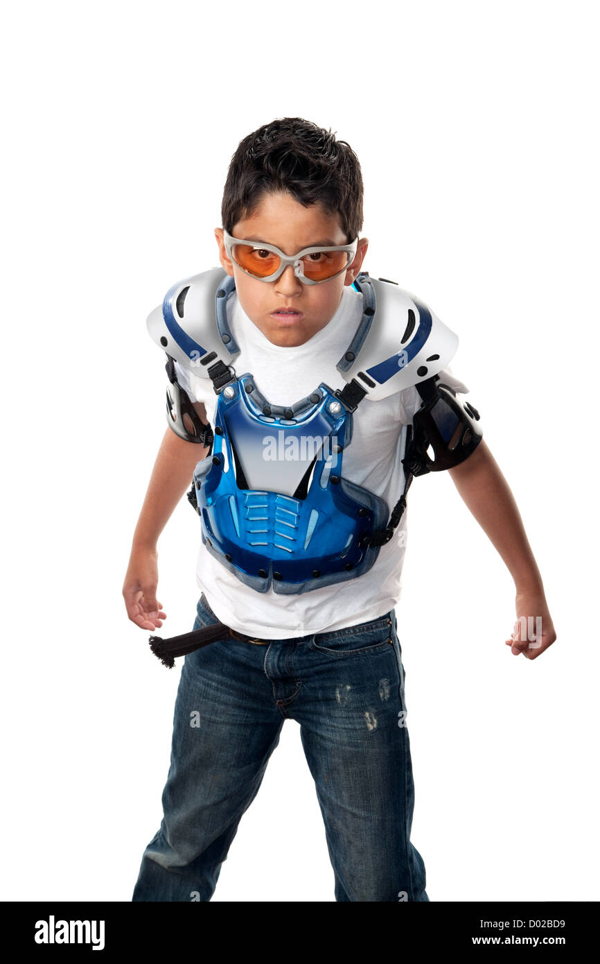 Young latino boy ready for a motorcross race Stock Photo - Alamy