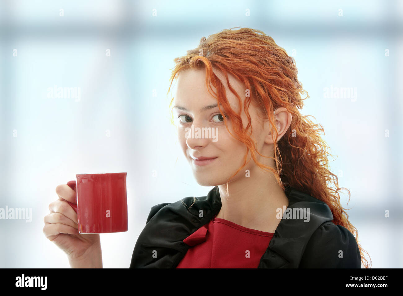 Beautiful deaf woman Stock Photo - Alamy