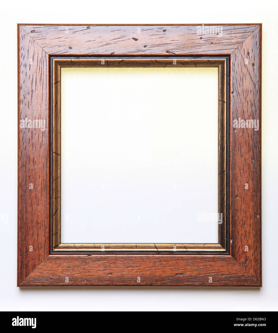 Shining wood Picture Frame Isolated On White Background, Design Element ...
