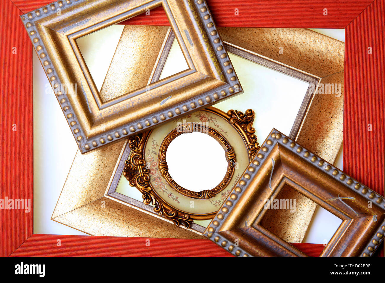 Group of Picture Frames Stock Photo - Alamy