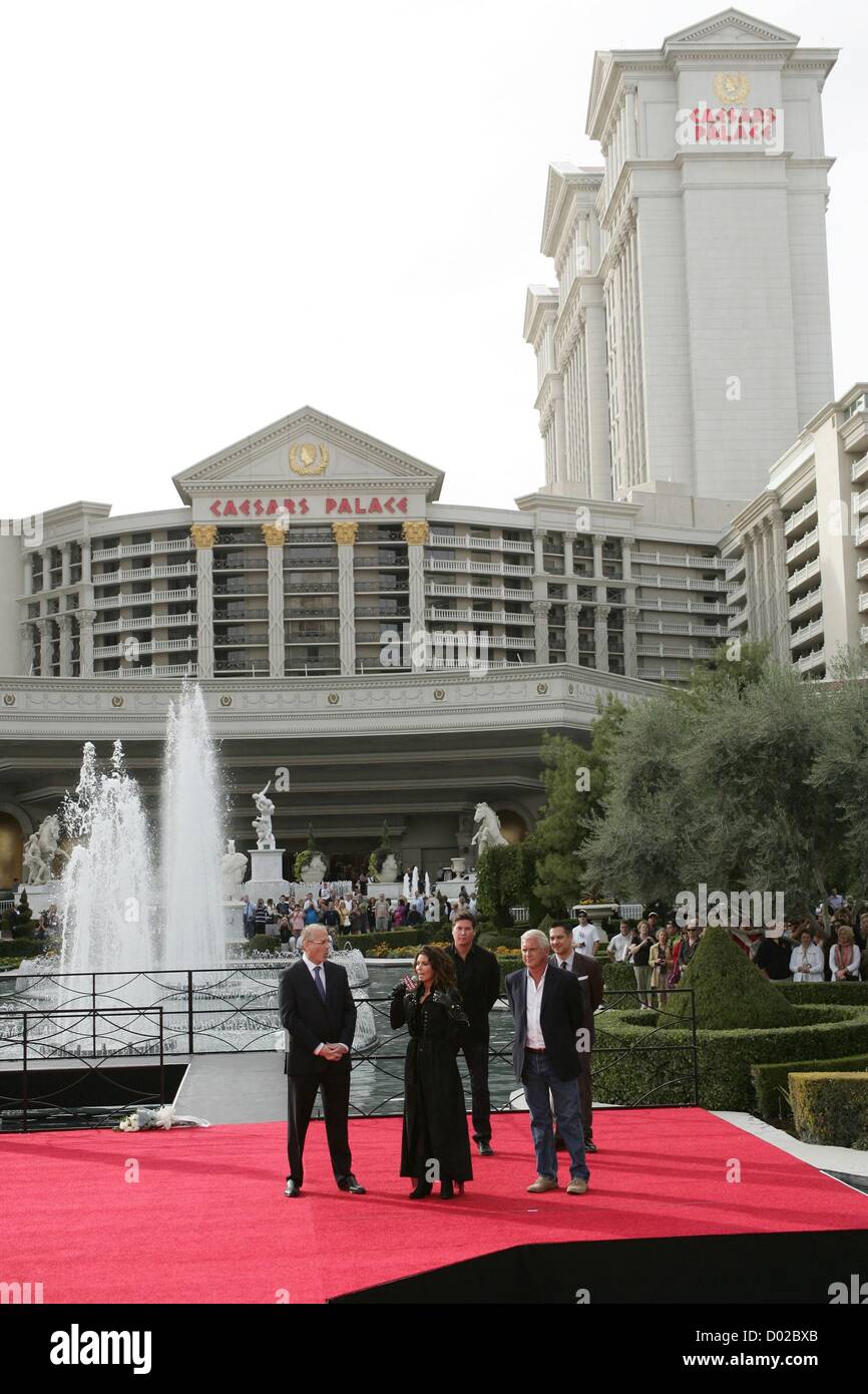 Gary Selesner, Shania Twain, John Meglen at a public appearance for ...