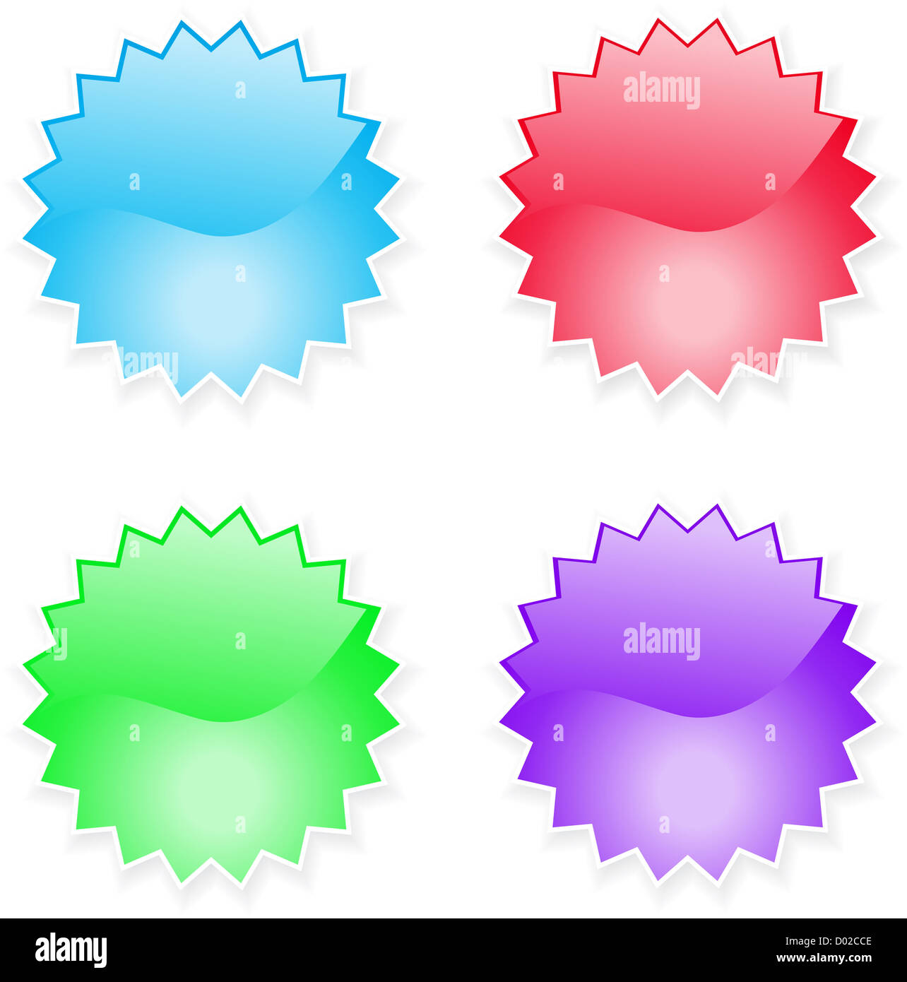 Glossy stars with shadows Stock Photo - Alamy