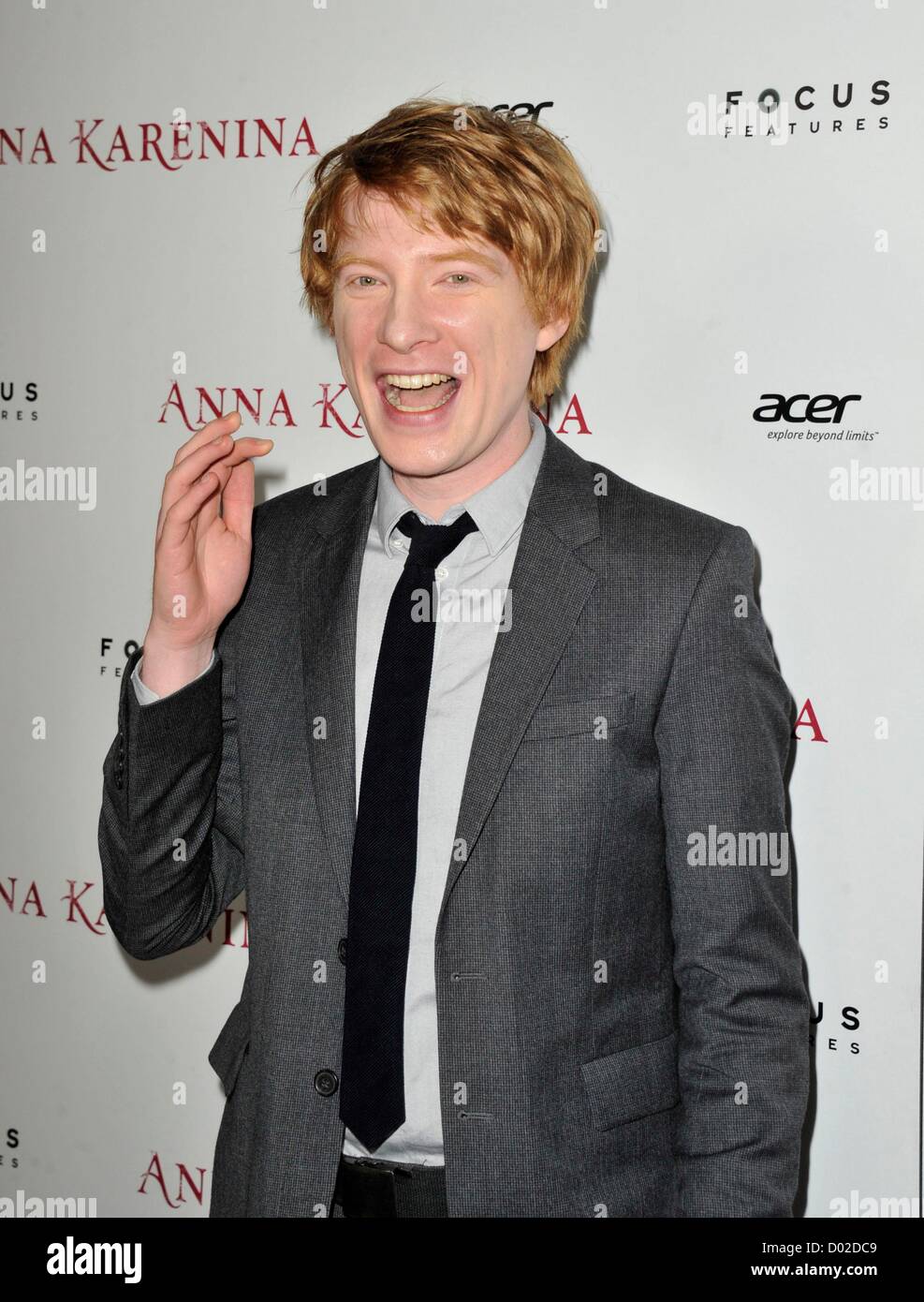 Domhnall Gleeson at arrivals for ANNA KARENINA Premiere, The ArcLight ...