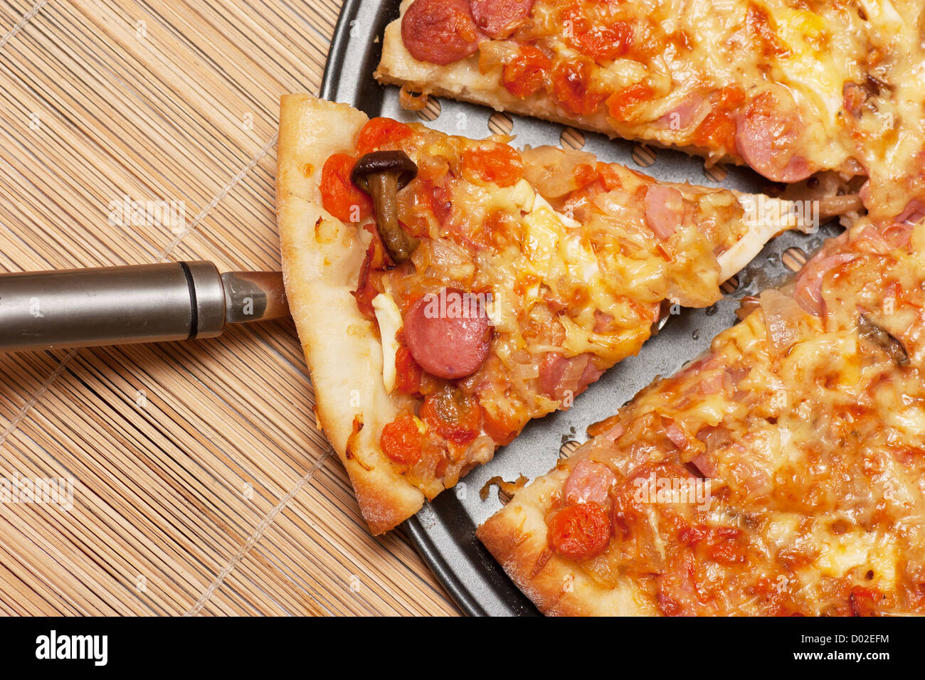 A slice of pizza Stock Photo - Alamy