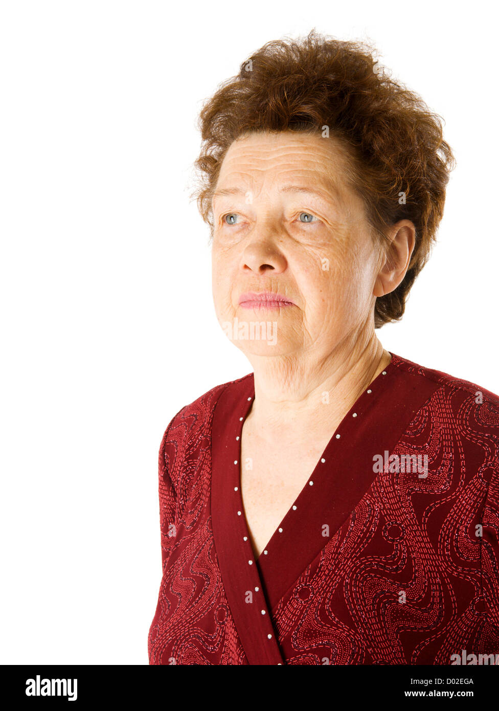 Old isolated lady hi-res stock photography and images - Alamy