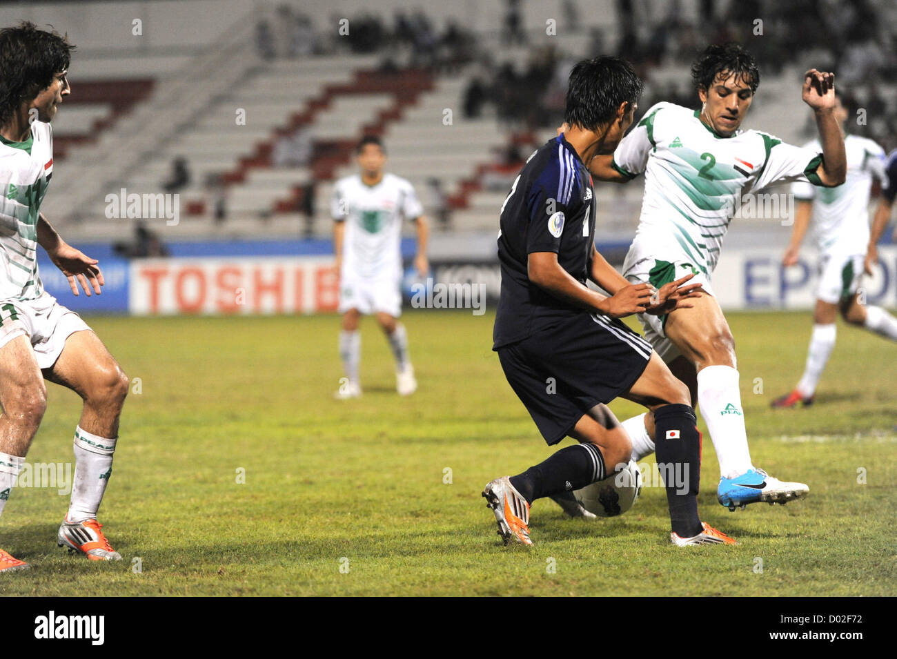 Yuya Kubo (JPN), Mustafa Nadhim Jari (IRQ), NOVEMBER 11, 2012 - Football / Soccer : 2012 AFC U ...