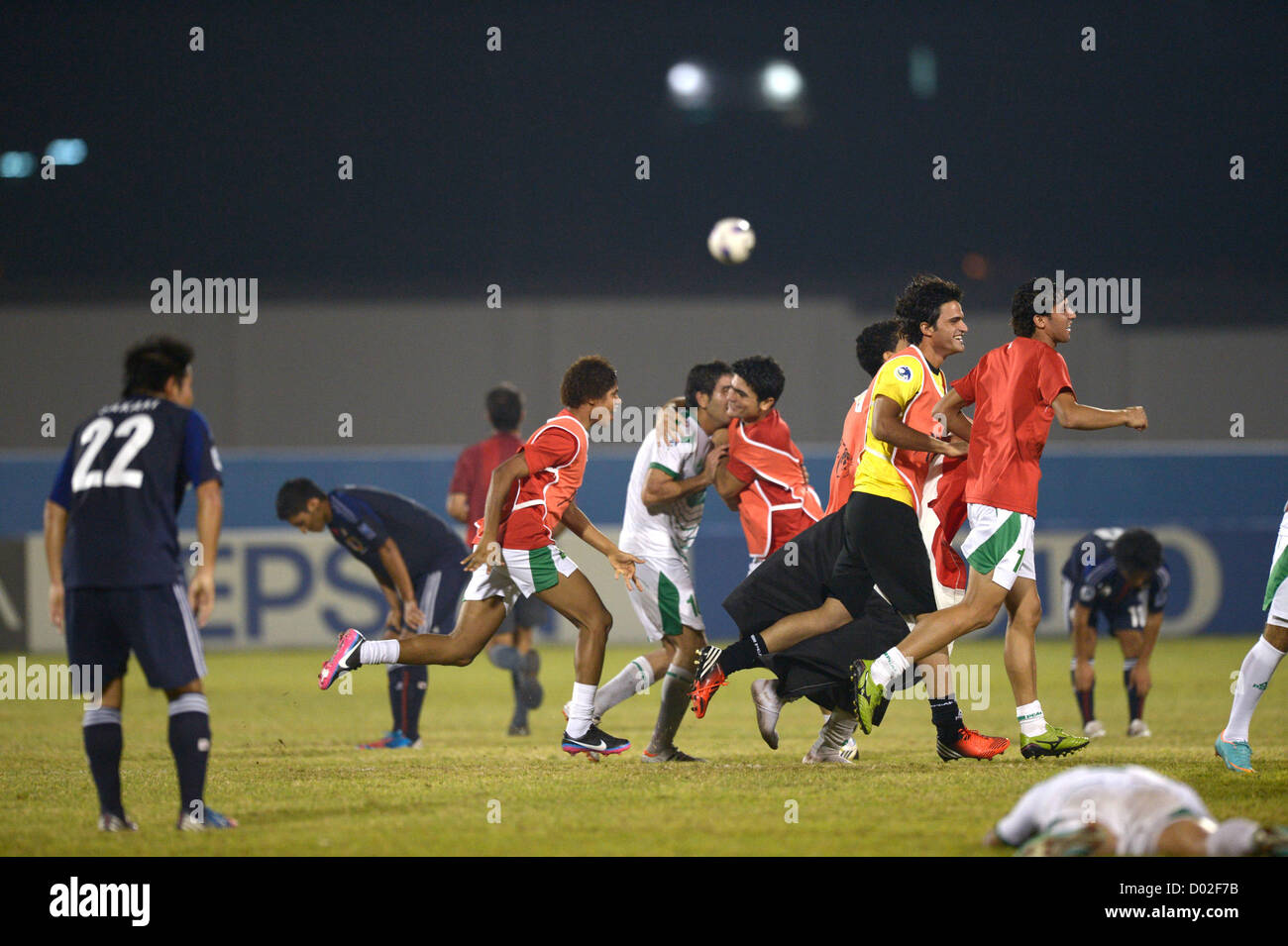 U-19 Iraq team group (IRQ), NOVEMBER 11, 2012 - Football / Soccer : Iraq players celebrate after ...