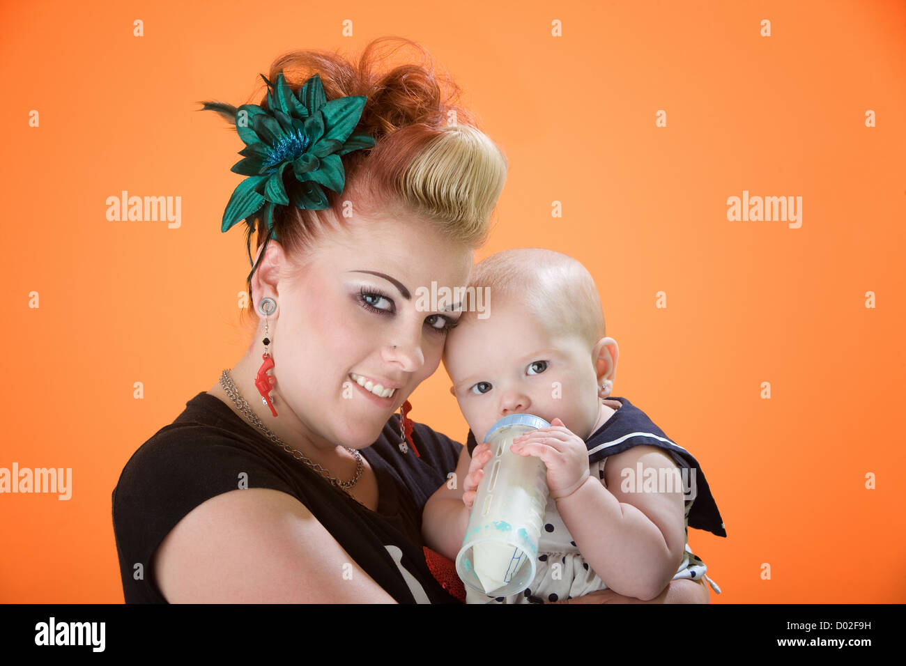 Happy active chubby family hi-res stock photography and images - Alamy