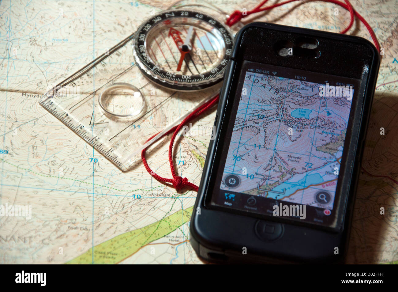 Os map compass hi-res stock photography and images - Alamy