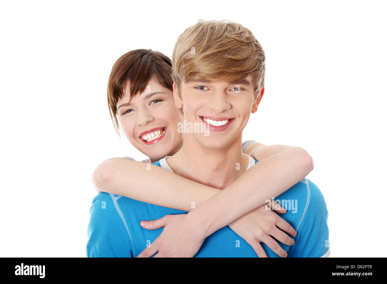 Happy two friends Stock Photo - Alamy